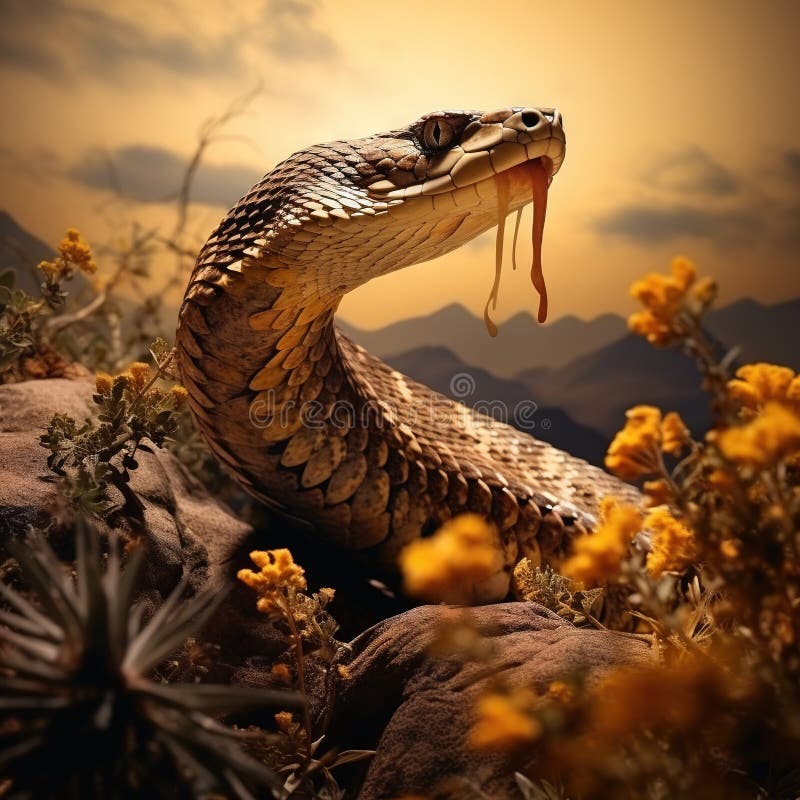 Ai Generated Illustration Wildlife Concept of Hognose Snake Stock ...