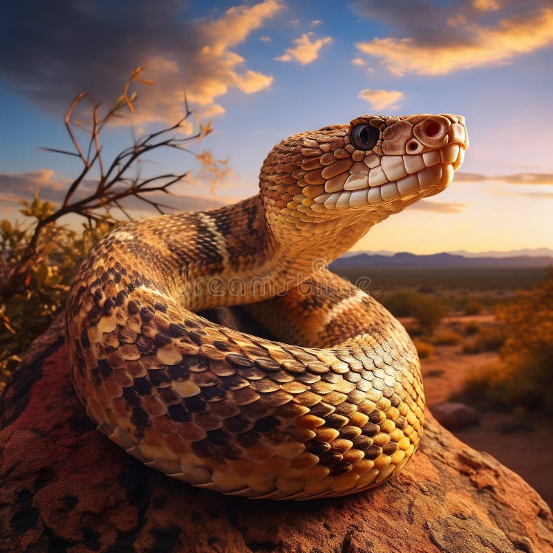 Ai Generated Illustration Wildlife Concept of Hognose Snake Stock ...