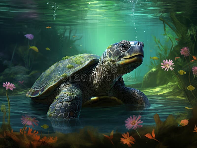 Long Neck Turtle Stock Illustrations – 516 Long Neck Turtle Stock ...