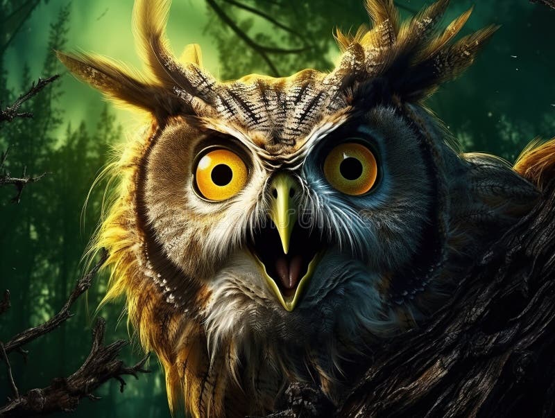 Ai Generated Illustration Wildlife Concept of Owl Stock Illustration ... Ai Generated Illustration Wildlife Concept of Owl Stock Illustration ...