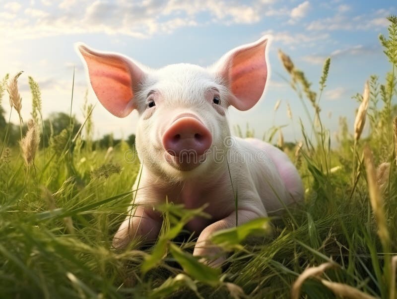 Ai Generated Illustration Wildlife Concept of Pig Stock Illustration ...