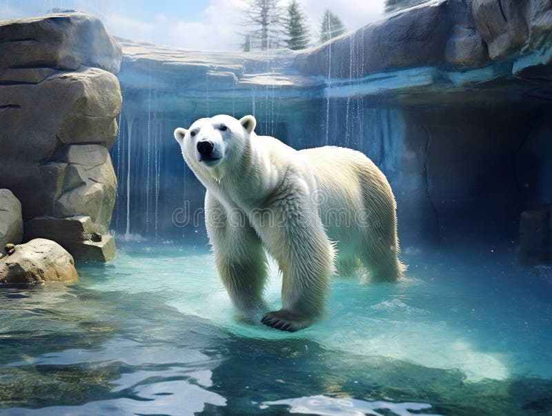 Ai Generated Illustration Wildlife Concept of Polar Bear Stock ...
