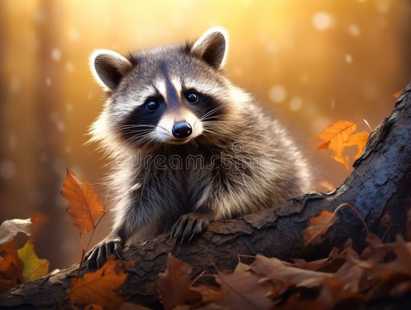 Ai Generated Illustration Wildlife Concept of Raccoon Stock ...