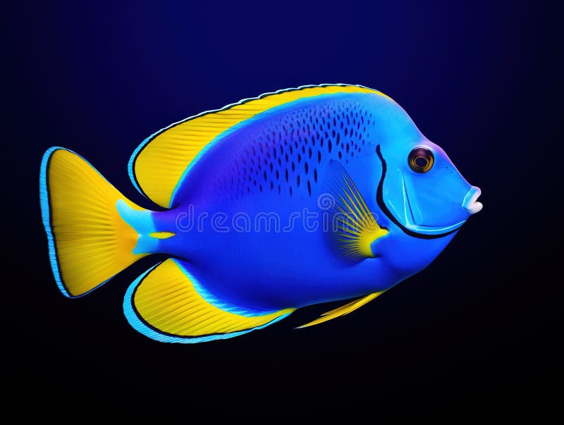 Ai Generated Illustration Wildlife Concept of Reef Fish Blue Tang Stock ...