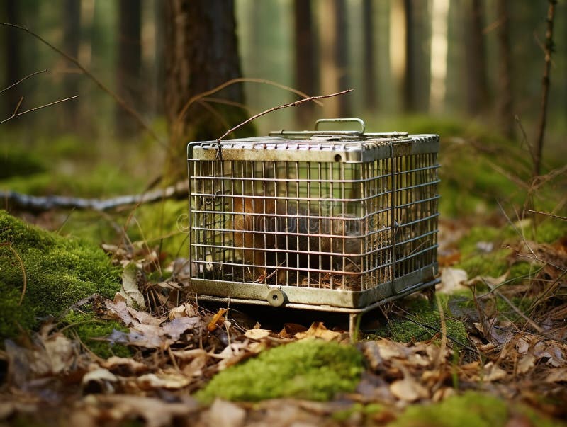Ai Generated Illustration Wildlife Concept of Small Mammal Trap Stock ...