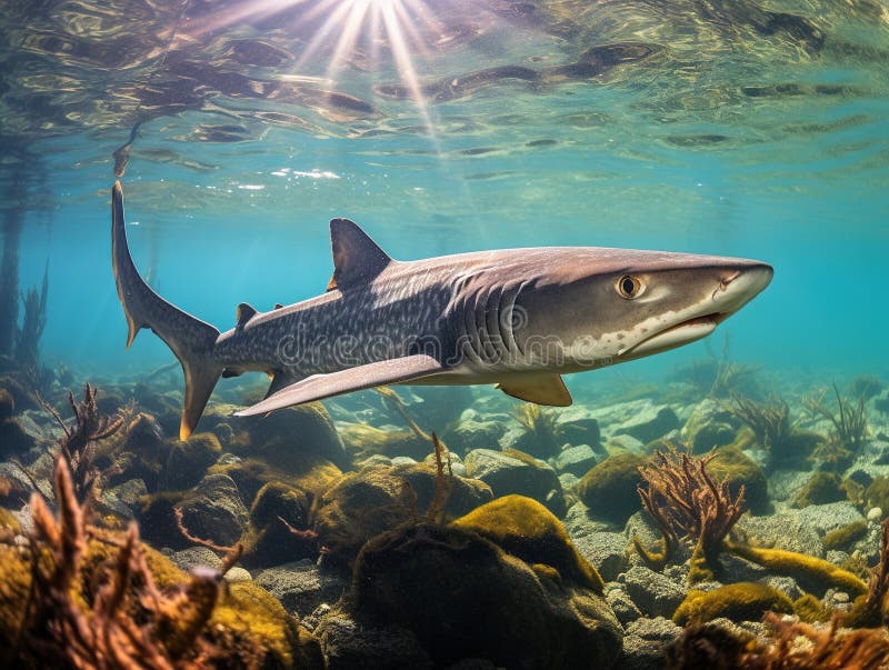 Ai Generated Illustration Wildlife Concept of Spiny Dogfish Stock ...