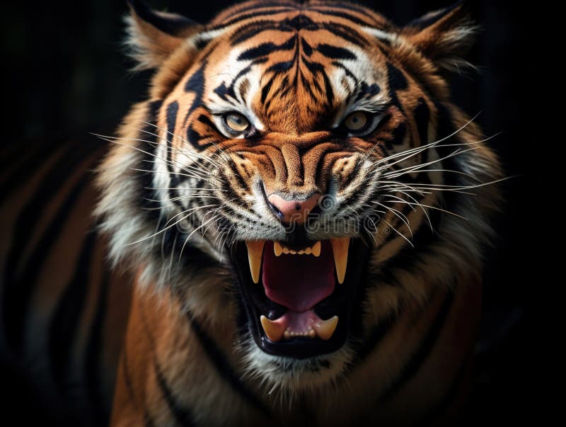 Ai Generated Illustration Wildlife Concept of Tiger Stock Illustration ...