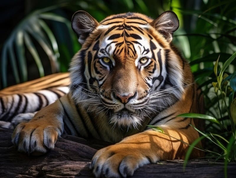 Ai Generated Illustration Wildlife Concept of Tiger Stock Illustration ...