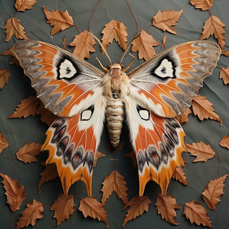Ai Generated Illustration Wildlife Concept of Tulip-tree Moth Stock ...