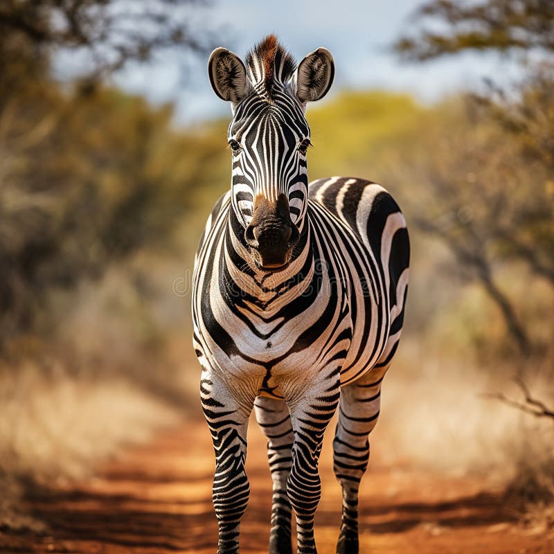 Ai Generated Illustration Wildlife Concept of Zebra Stock Illustration ...
