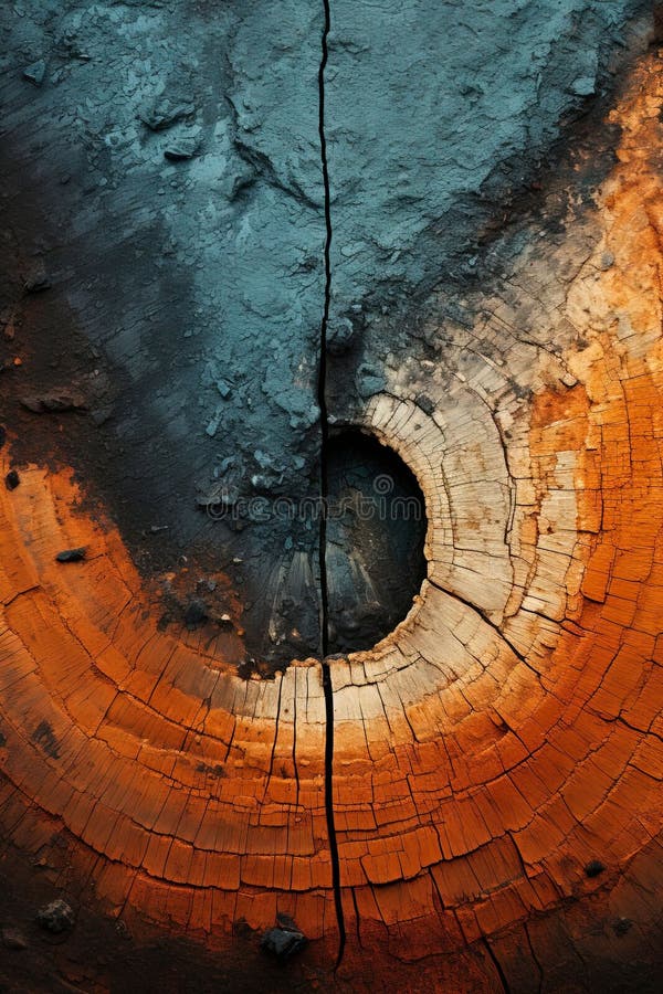 AI-generated Illustration of a Wooden Surface Split into Multiple ...