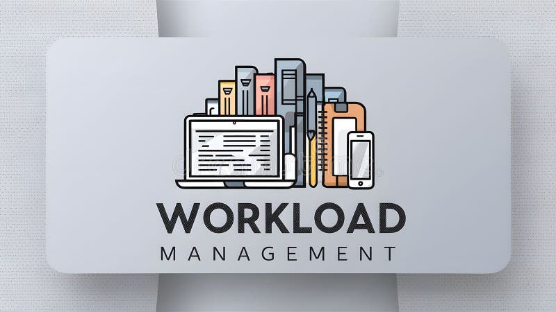 AI-generated Illustration of Workload Management Stock Illustration ...