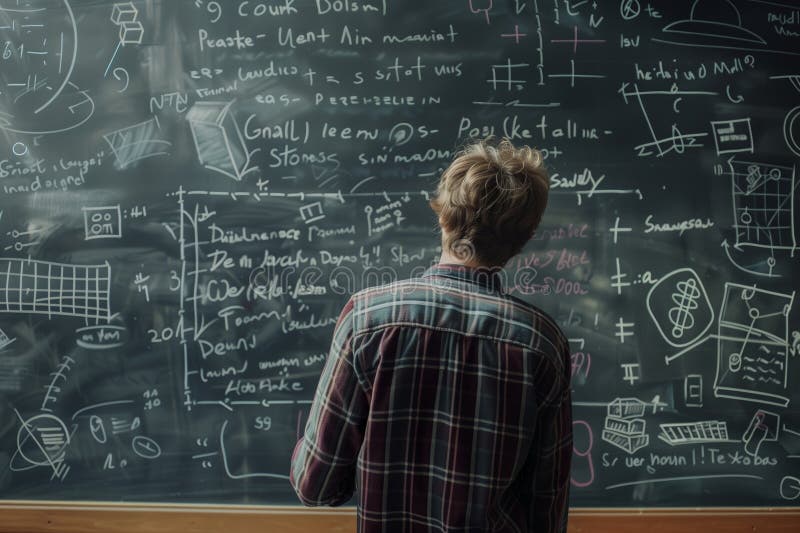 AI Generated Illustration of a Young Man Standing in Front of ...