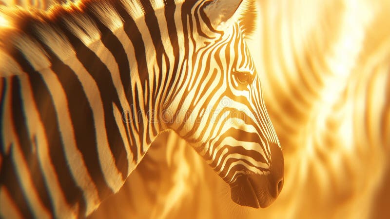 AI-generated Illustration of a Zebra with Dramatic Lighting ...