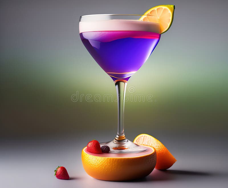 Ai-generated Illustrations of Colorful Iced Alcohol Cocktail Stock ...