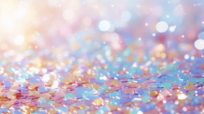 Abstract Pastel Glitter Sparkles with Blurred Lights Background in Soft ...