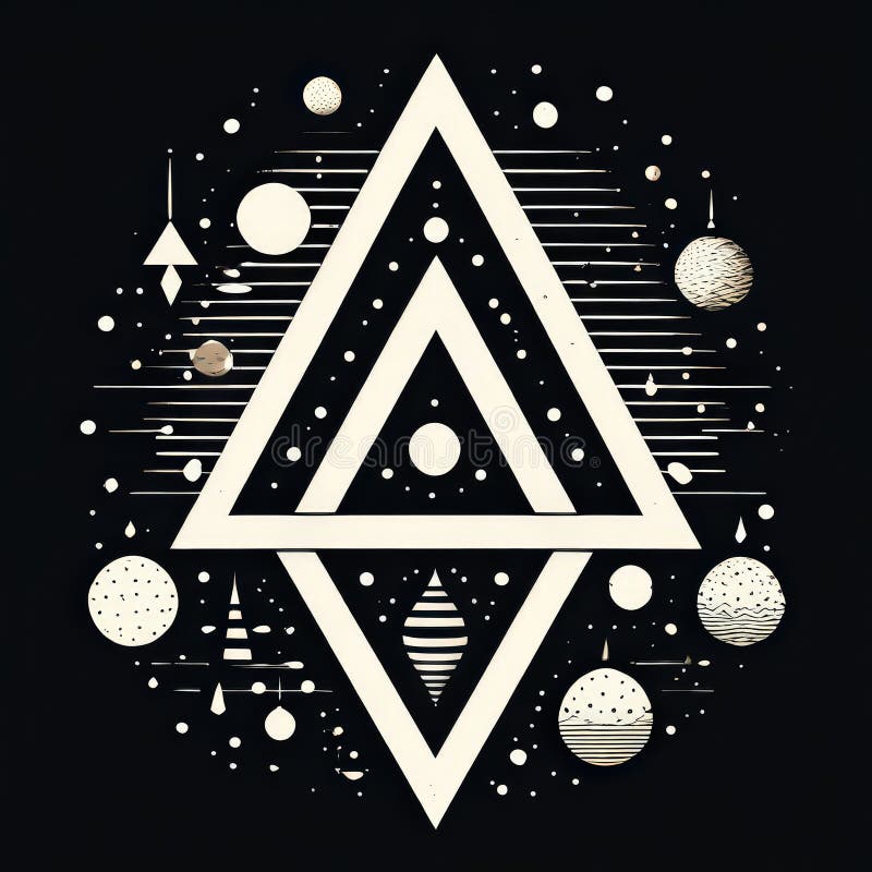 An Ai Generated Image, Abstract Random Geometric Shapes Wireframe ...