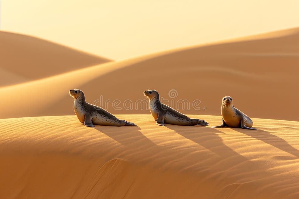 Animals in the Wrong Place Global Warming Climate Changes AI Generated ...