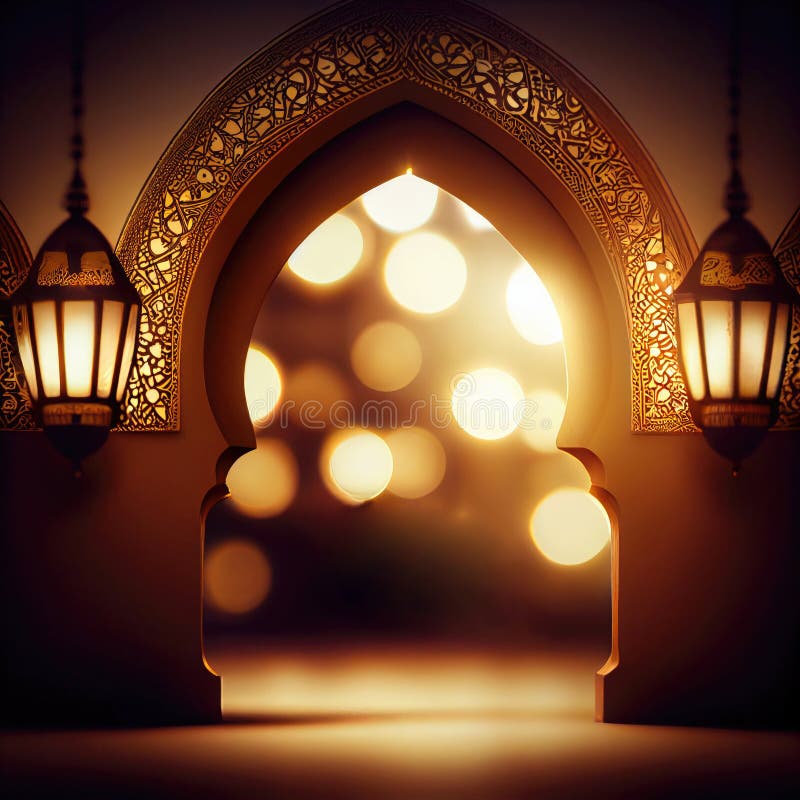 Ai Generated Image of Arch Architecture of Entrance Stock Illustration ...