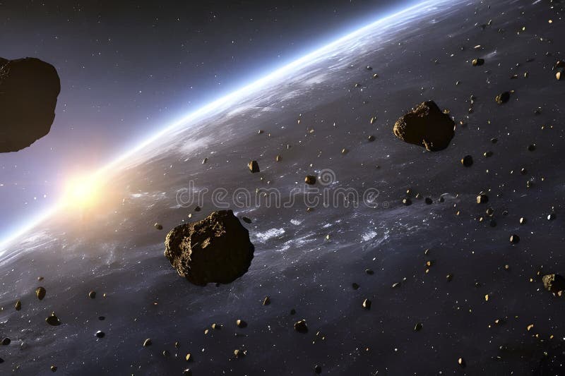 Floating Asteroids Stock Illustrations – 202 Floating Asteroids Stock ...