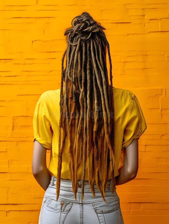 Beautiful Dreadlocks Hair Style Stock Illustration - Illustration of ...