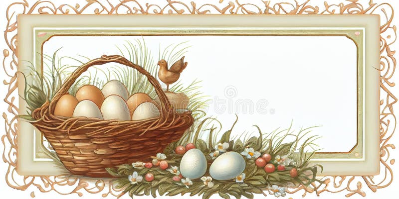 Floral Fantasy Border Background, Made with Generative AI Stock ...