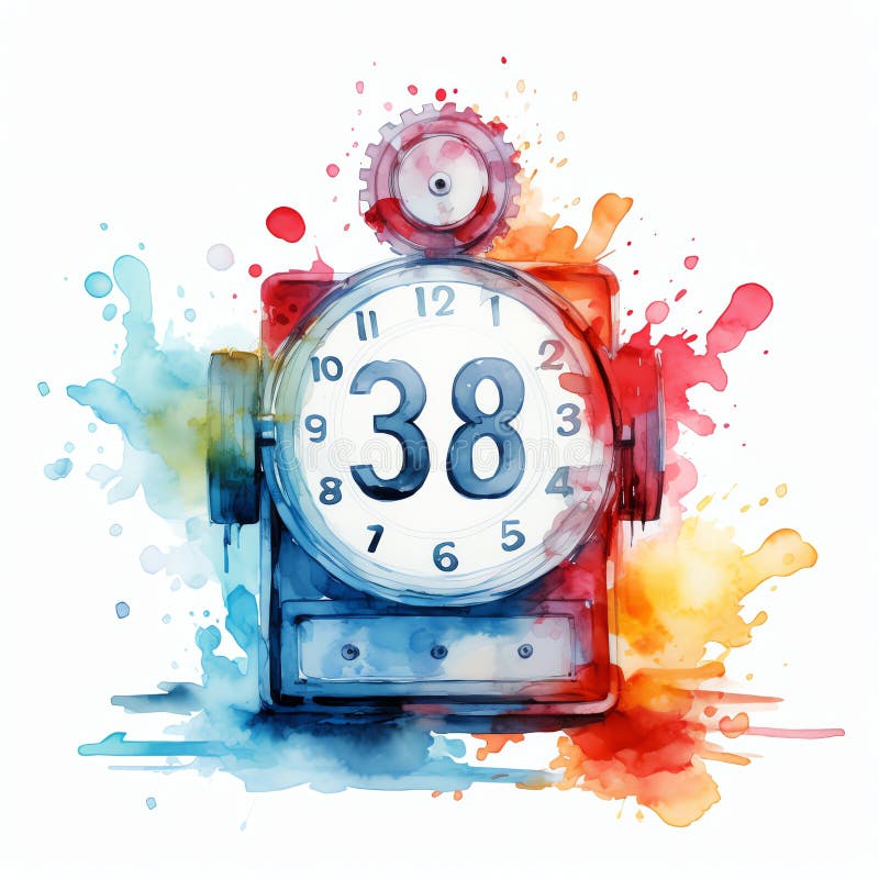 Beautiful Movie Countdown Timer Movie Watercolor Clipart Illustration ...