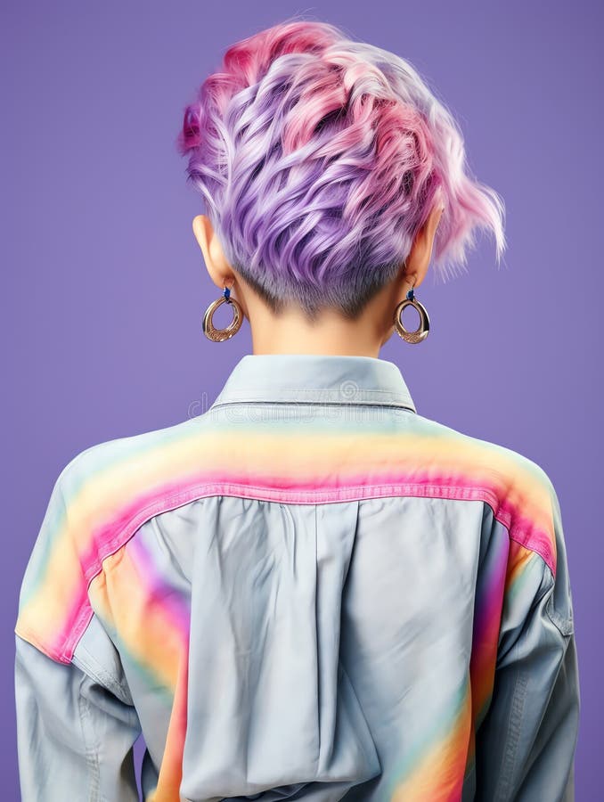 Beautiful Pixie hair style stock illustration. Illustration of glamour ...