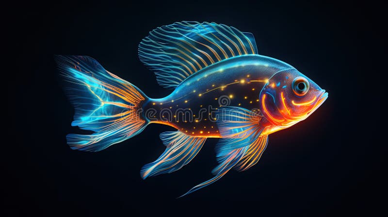 Bioluminescent Fish Stock Illustrations – 1,109 Bioluminescent Fish ...