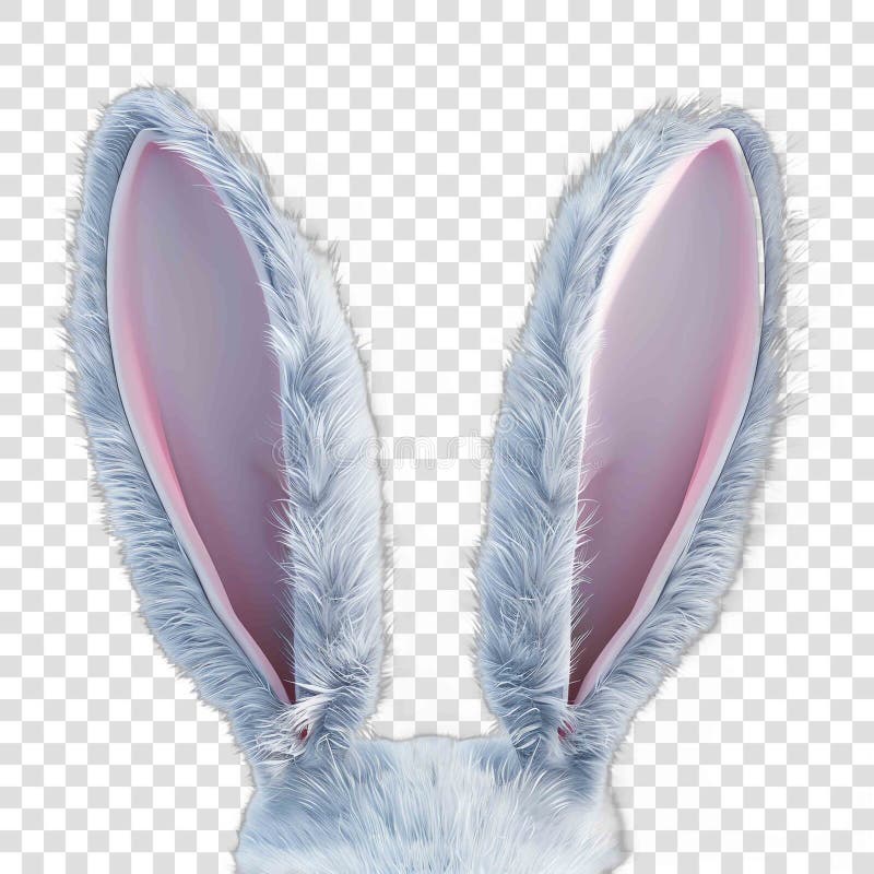 Bunny Ears Transparent Background Realistic Element Stock Illustration ...