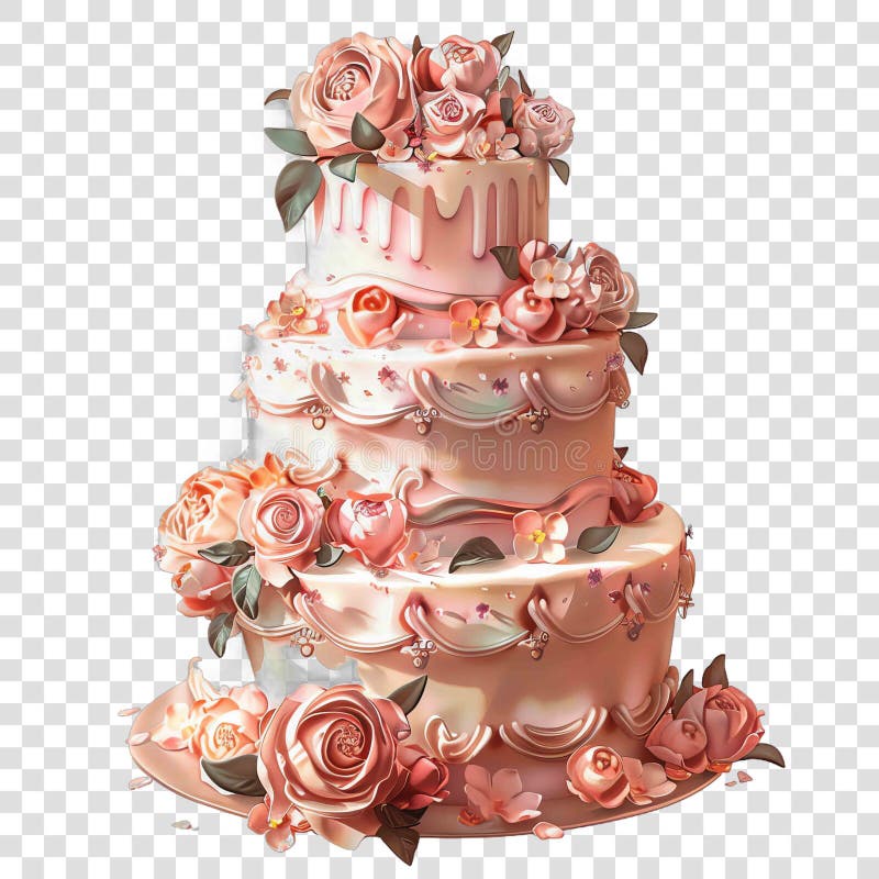 Cake Topper Transparent Background Realistic Element Stock Illustration ...