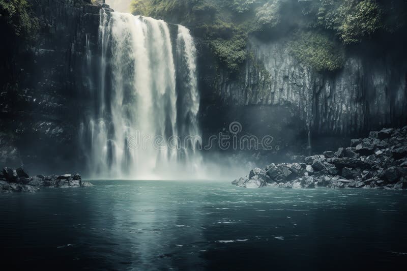 Calming Waterfall Stock Illustrations – 1,358 Calming Waterfall Stock ...