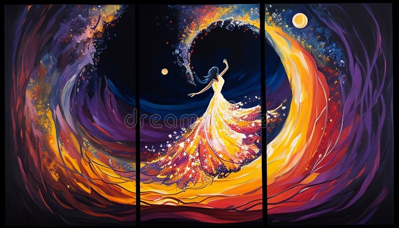 Cosmic Symphony: a Celestial Dance of Light and Color, Made with ... Cosmic Symphony: a Celestial Dance of Light and Color, Made with ...