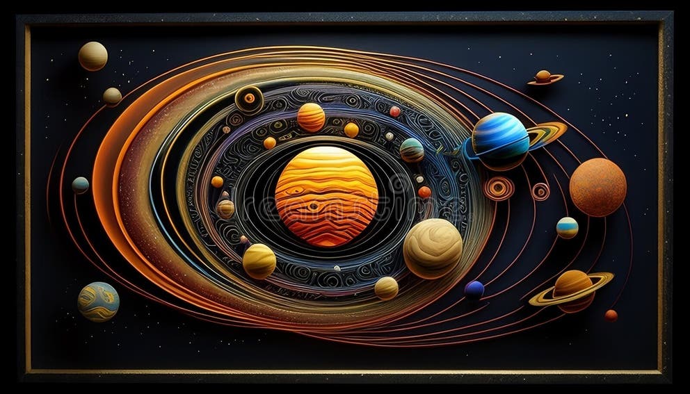 "the Solar System in Motion" - a NASA Inspired Artwork, Made with ...