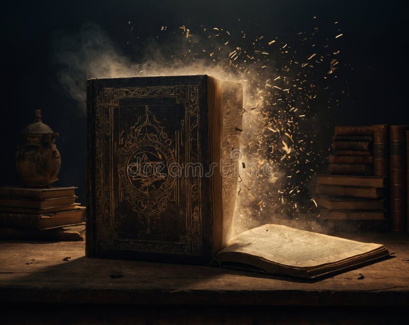 Exploding Book – AI-Generated Image of a Book in an Explosive Moment of ...