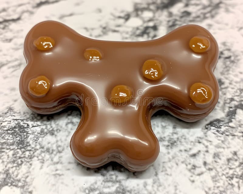 AI Generated Image of Chocolate Bone Shaped Cookie Royalty Free Image ...