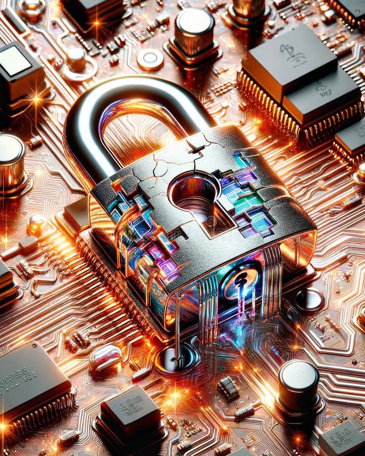 Unsecure Internet Surfing Passwords Unprotected Codes Microchip Circuit ...