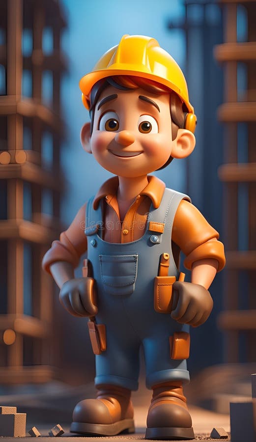 Ai Generated Image of a Construction Worker on Construction Site ...