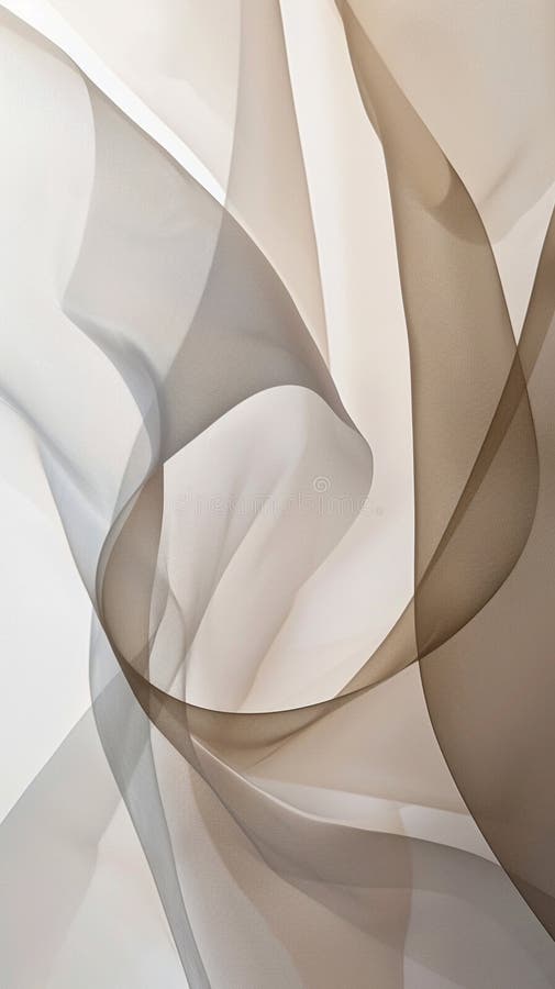 Curved Lines in Neutral Tones Stock Illustration - Illustration of ...