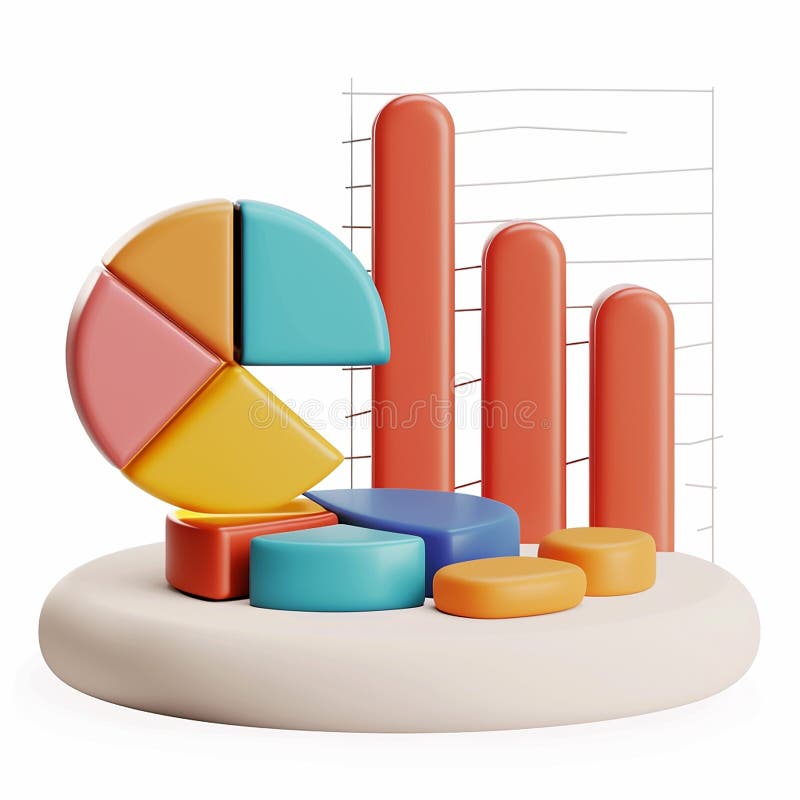 3D Icon Represents Financial Interest Rates on a White Background Stock ...