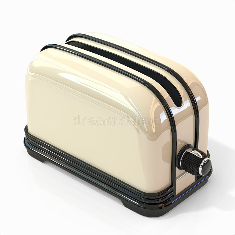 A 3D Icon of a Toaster with a White Background Stock Illustration ...