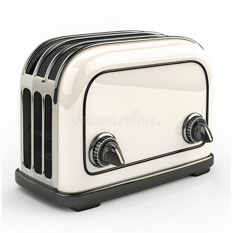A 3D Icon of a Toaster with a White Background Stock Illustration ...