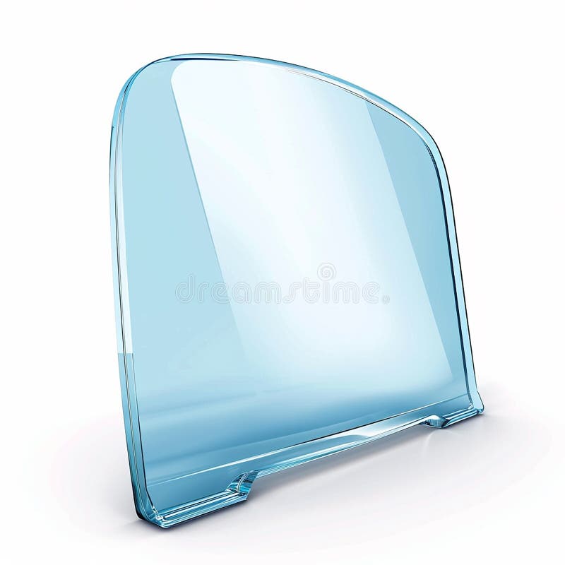 A 3D Icon of a Windshield with a White Background Stock Illustration ...