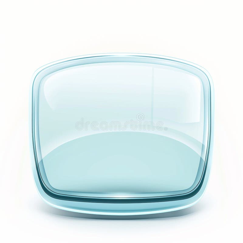 A 3D Icon of a Windshield with a White Background Stock Illustration ...