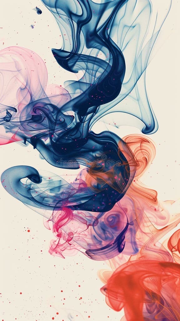 Flowing Lines Harmonizing Colors Stock Illustration - Illustration of ...