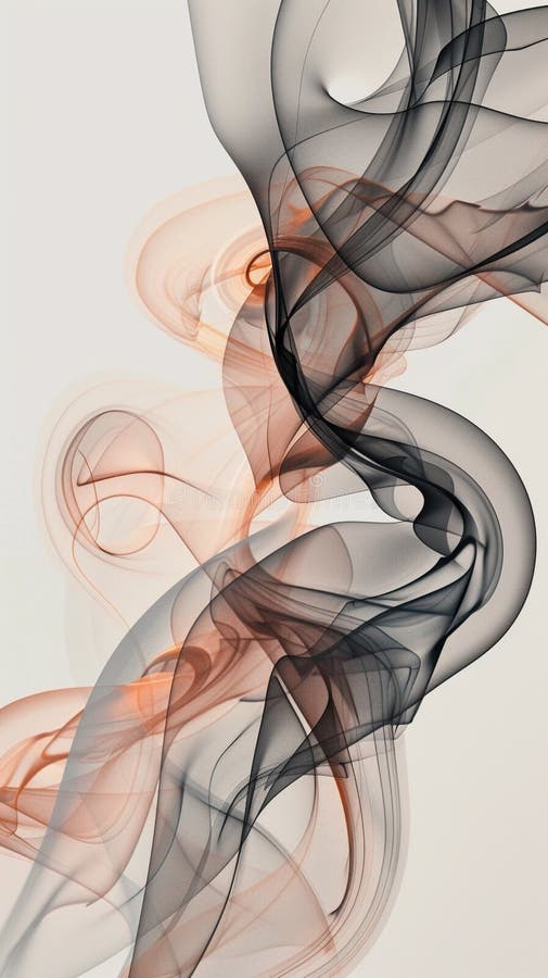 Flowing Lines Harmonizing Colors Stock Illustration - Illustration of ...