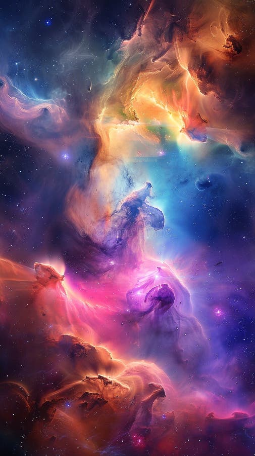 Rho Ophiuchi Cloud Complex Reveals Stellar Nursery Stock Illustration ...