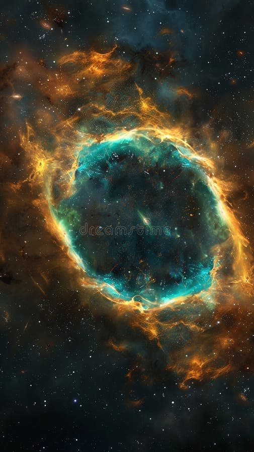 Ring Nebula Reveals Otherworldly Beauty Stock Illustration ...