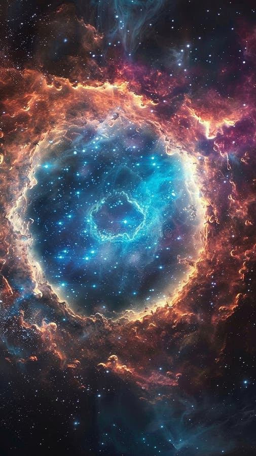 Ring Nebula Reveals Otherworldly Beauty Stock Illustration ...