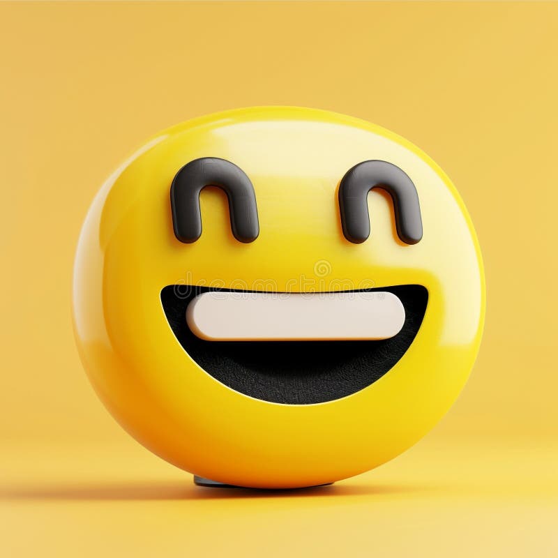 Smiley Face Holding Game Controller Playing Video Games Stock ...